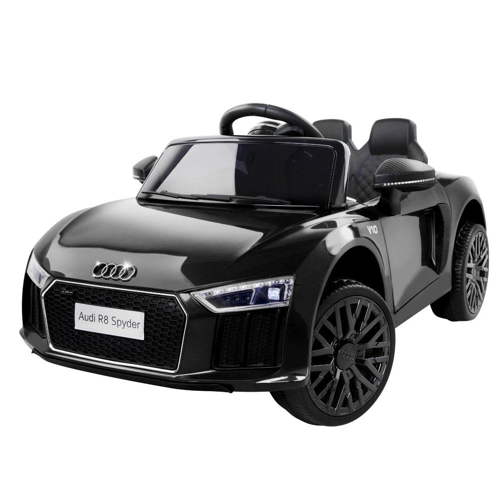 Audi R8 Toy Car with Remote Control - Audi Spyder Licensed Black – Kids ...